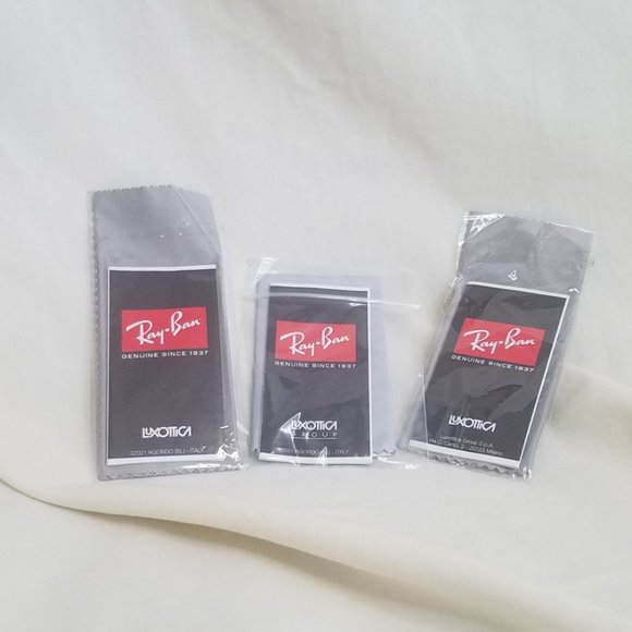 Ray-Ban | Accessories | 3 Ray Ban Cleaning Cloths | Poshmark